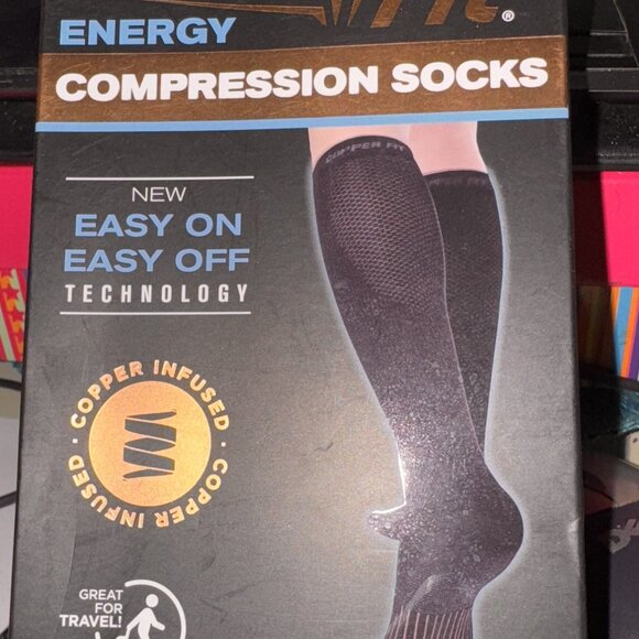 Copper Fit | Underwear & Socks | Copper Black Compression Socks Pair ...